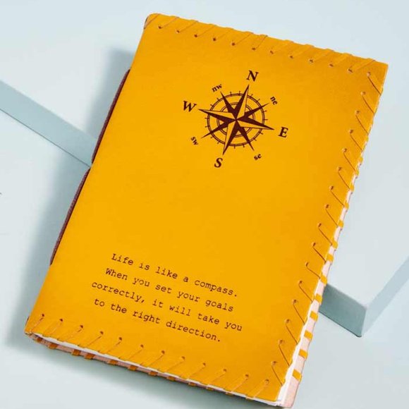 EARTHBOUND | Office | Compass Quote Leather Journal | Poshmark